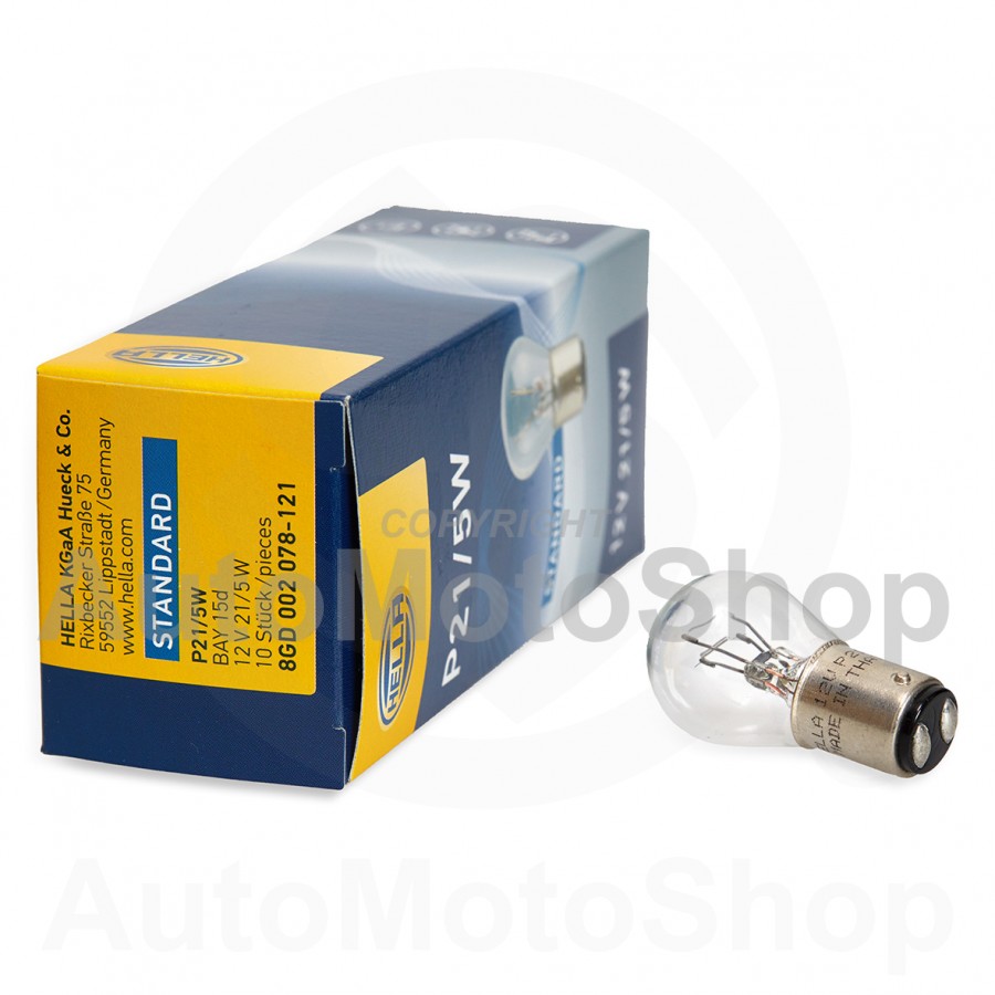 Autospuldze Hella (Vācija) P21/5W 12V- Hella-Oriģinālā Auto Spuldze ...