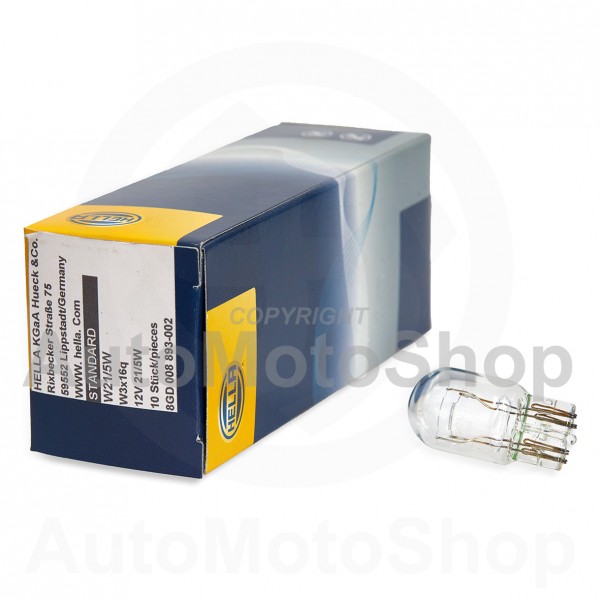Autospuldze Hella (Vācija) W21/5W 12V- Hella-Oriģinālā Auto Spuldze ...