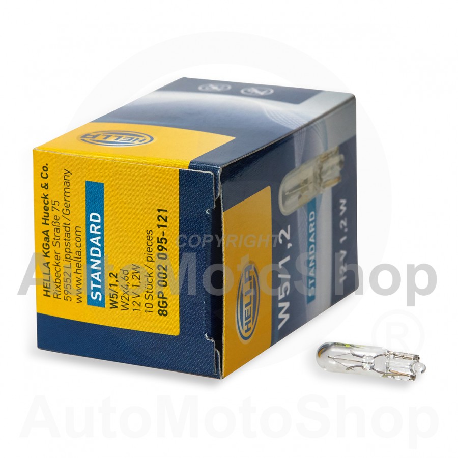 Autospuldze Hella (Vācija) W2X4-6D 1-2W 12V- Hella-Oriģinālā Auto ...