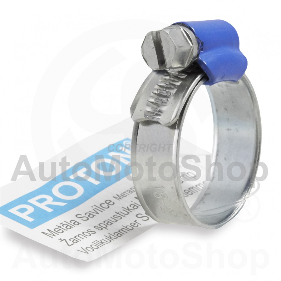 Metāla savilce 18-28mm/W10mm Krāsota Cinkota Proton, savilcējs OEM